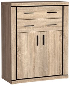 Obývací stěna DALLAS s | sestava A | 5 dílů | 428 cm | sonoma