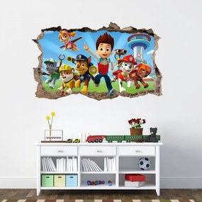 Dekorační nálepka na zeď Paw Patrol XL 115x75cm