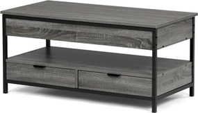 Konferenční stolek CT-I1201 GREY, mdf, šedý dub (100 x 50) cm Šedá