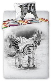 FARO Povlečení Zebra  Bavlna, 140/200, 70/90 cm