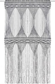 Macramé závěs antracitový 140 x 240 cm bavlna 323996