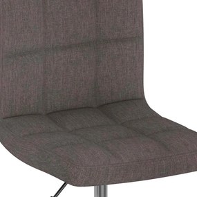Otočná barová židle taupe textil 334208