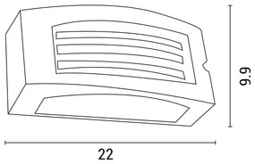 Venkovní nástěnné svítidlo 1xE27/10W/230V IP54 černá