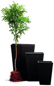 Keter Rattan planter M - hnědá