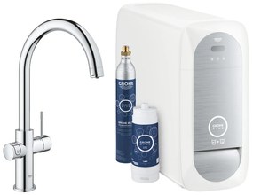 Dřezová baterie Grohe Blue Home s výpustí chrom 31455001