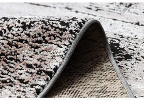 Moderní koberec DE LUXE 634 Rám vintage Strukturální šedá / růžový velikost 240x340 cm | krásné koberce cz