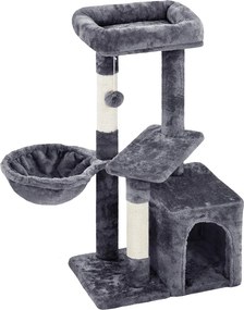 Škrabadlo pro kočky Yaheetech – tmavě šedá, 87 cm (256101396036)