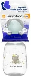 KikkaBoo Kojenecká láhev 260ml 3m+ Savanna Mint