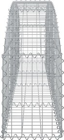 Klenutý gabionový koš 200 x 30 x 40/60 cm pozinkované železo 153462