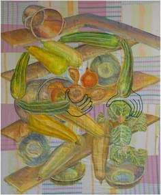 Daniela Krajčová | Tekvice Rám: Černý, Velikost: 60 x 60 cm
