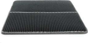 Kočičí toaleta fudajo – 75 × 55 cm, černá (63473)