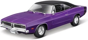 Maisto dodge charger r/t 1969 1:18 fialová
