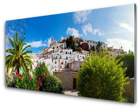 akrylový obraz Město Palma Krajina 125x50 cm