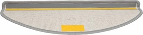 Schodové rohože 30 ks 65 x 21 x 4 cm šedé, půlkulaté, velké 3365812