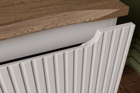 Závěsná skříňka Nova Cashmere Sky se zápustným umyvadlem 80 cm kašmírová