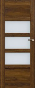 Interiérové dveře vasco doors BRAGA model B Průchozí rozměr: 70 x 197 cm, Orientace dveří: Levé dveře, Dekor: Ořech columbia