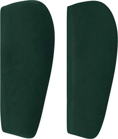 Čelo postele typu ušák tmavě zelené 93x23x78/88 cm samet 3117183