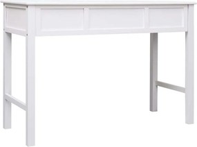 Psací stůl bílý 110 x 45 x 76 cm dřevo 284155
