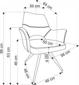 Jídelní židle Ashton, béžová