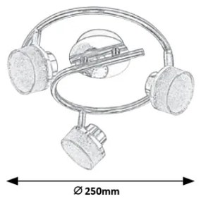 Rabalux 5637 - LED Stropní bodové svítidlo PADMA 3xLED/5W/230V