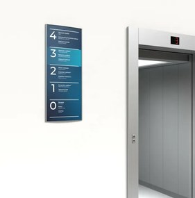 ACCEPT Orientační tabule Klassik UNI A2 (420 x 1 000 mm) - rozměr 420 x 1 000 mm