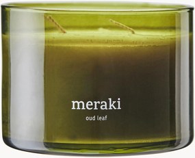Vonná svíčka se třemi knoty Oud Leaf (geránium, růže, santalové dřevo)