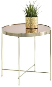 Design Project Zlatý kovový odkládací stolek Ibiza 41 cm