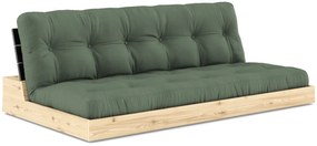 OnaDnes -20% Zelená dvoumístná rozkládací pohovka Karup Design Base II. 196 cm