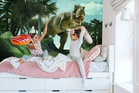 Fototapeta Realistický Dinosaurus V Zelené Vliesová tapeta 135x90