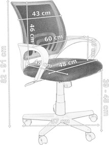 Kancelářská židle BIANCO černá