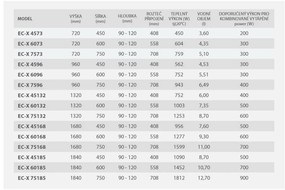 BPS-koupelny Koupelnový radiátor Eco EC-X 60132 / bílá RAL 9016 (132x60 cm)