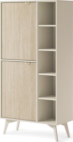 PSK Regál NATURAL, Písková/Scandi 80 cm
