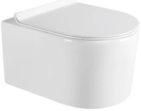 Mexen SOFIA Rimless závěsná wc mísa se sedátkem s pomalým zavíráním, 49 x 37 cm, bílá, 30544000