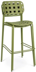 BIZZOTTO Barová židle CLOVER zelená 0650039