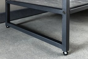 Designový regál Haines 120 cm vzor antracitový mramor