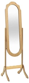 Volně stojící zrcadlo 45,5 x 47,5 x 160 cm kompozitní dřevo
