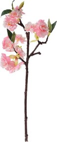 Umělá větvička s růžovými květy - 16*8*38 cm