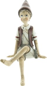Dekorace sedící Pinocchio - 13*12*23 cm
