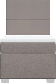 Box spring postel s matrací taupe 100 x 200 cm textil 3292696