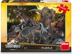 DINO Puzzle XL Jurský svět (Jurassic World) 47x33cm skládačka 300 dílků dn472365