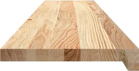 Nášlapy na schody 8 ks neošetřené 120x25x2 cm masivní dub 3282910