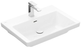 Villeroy & Boch Subway 3.0 - Umyvadlo 65x47 cm, s přepadem, otvor pro baterii, alpská bílá 4A706501