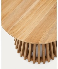 Kulatý odkládací stolek z teakového dřeva ø 50 cm Irune – Kave Home