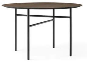 Snaregade Dining Table, ø120 cm tmavě mořený dub Audo (MENU)