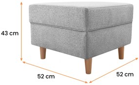 IDZ Sedací souprava: Křeslo LOFT 1 + taburet LOFT, Žlutá Avra 7