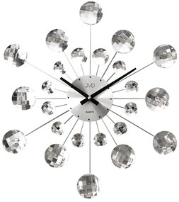 JVD Designové paprskovité skleněné-kovové hodiny JVD HT464.1