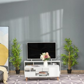 Outsunny Umělý bambus Dekorativní umělá rostlina 120cm realistický strom dekorace pro vnitřní prostory | Aosom.de