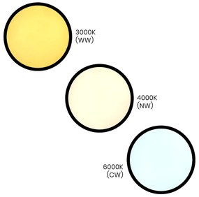 Stropní LED svítidlo Maq, 1x LED 24w, 3000-6500k, b