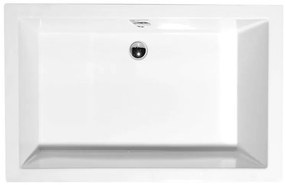 POLYSAN - DEEP hluboká sprchová vanička, obdélník 100x75x26cm, bílá, 72879