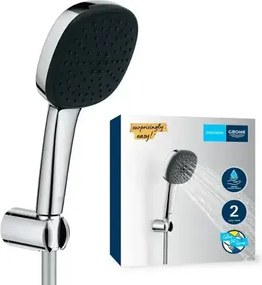 Grohe - Set sprchové hlavice, držáku a hadice, 2 proudy, chrom